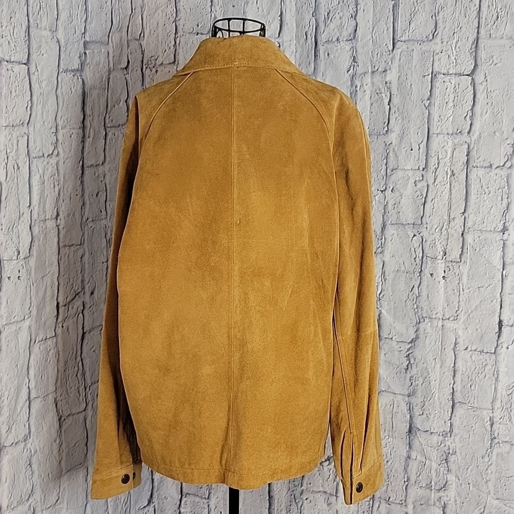 Weather Report By Weatherproof Suede Leather Coat Med… - Gem